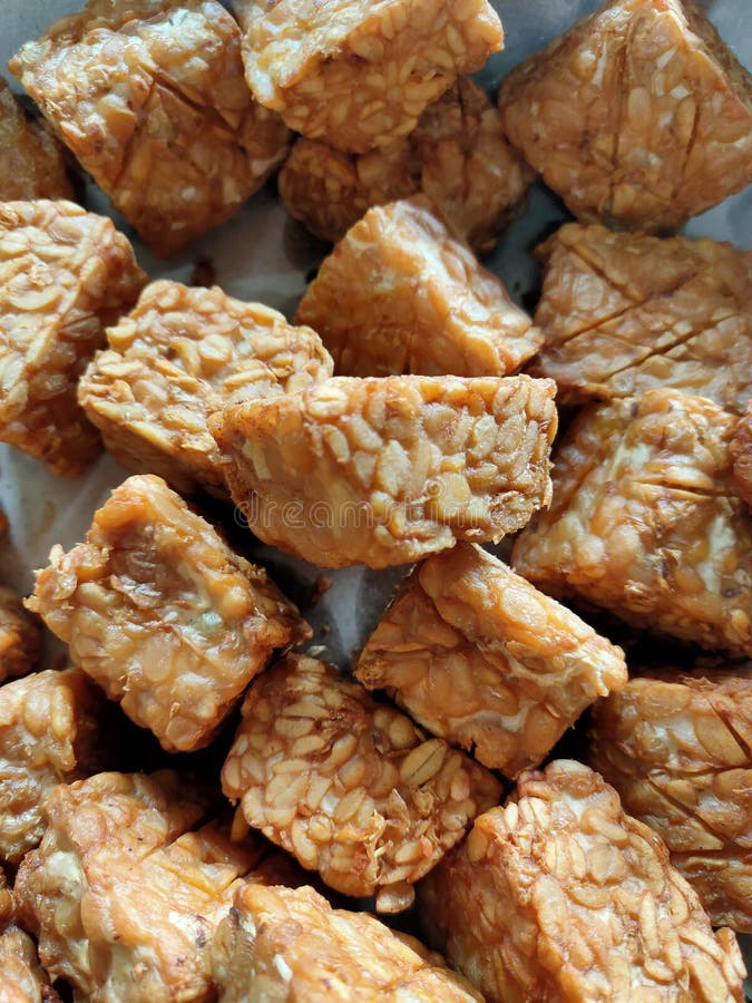 Food Made from Fried Soybeans Stock Photo - Image of soybeans, tempeh ...