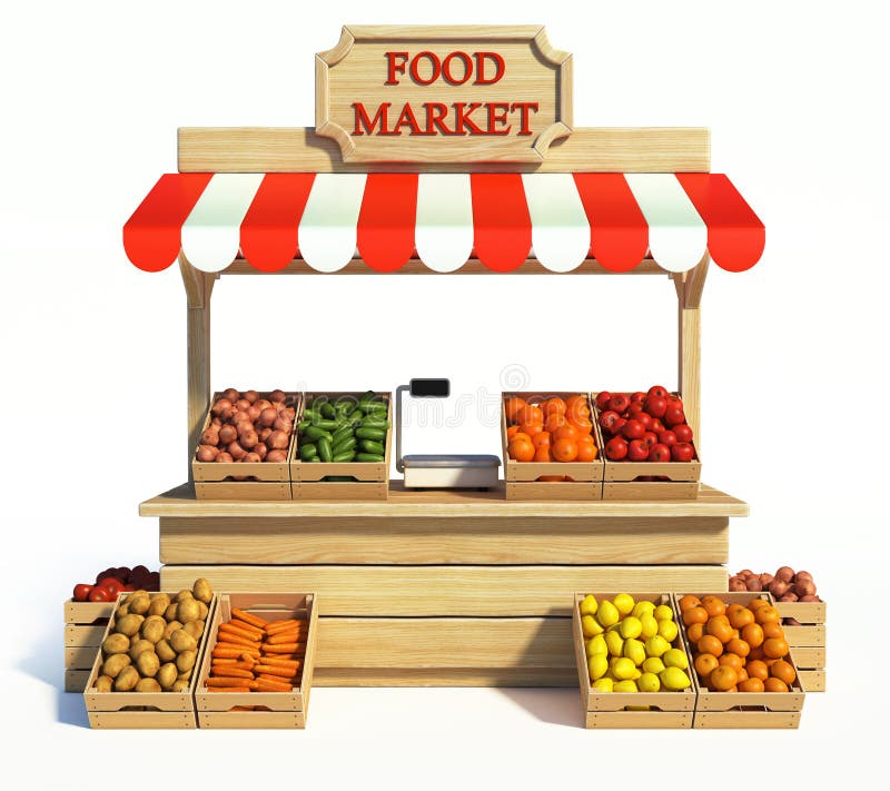 Food Market Kiosk, Farmers Shop, Farm Food Stall, Fruits and Vegetables ... Food Market Kiosk, Farmers Shop, Farm Food Stall, Fruits and Vegetables ...