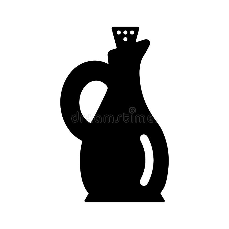 Food, Mediterranean, Oil Icon. Black Vector Graphics Stock Vector ...