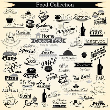 Calligraphy Food Stock Illustrations – 73,780 Calligraphy Food Stock ...