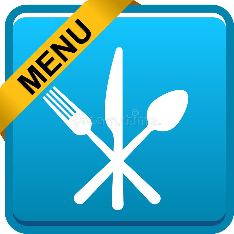 Food menu icon web button stock vector. Illustration of cook - 119881113
