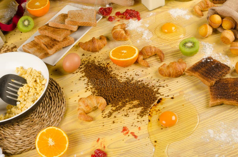 Cooking chaos stock photo. Image of grimy, life, dirty - 31496882