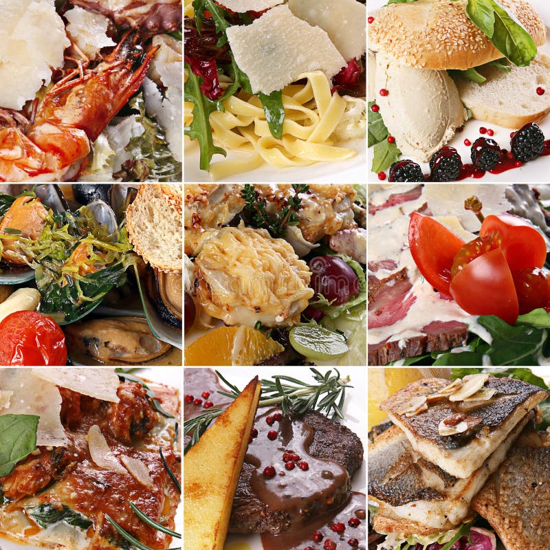 Food mix set stock photo. Image of detail, brown, square - 11695104