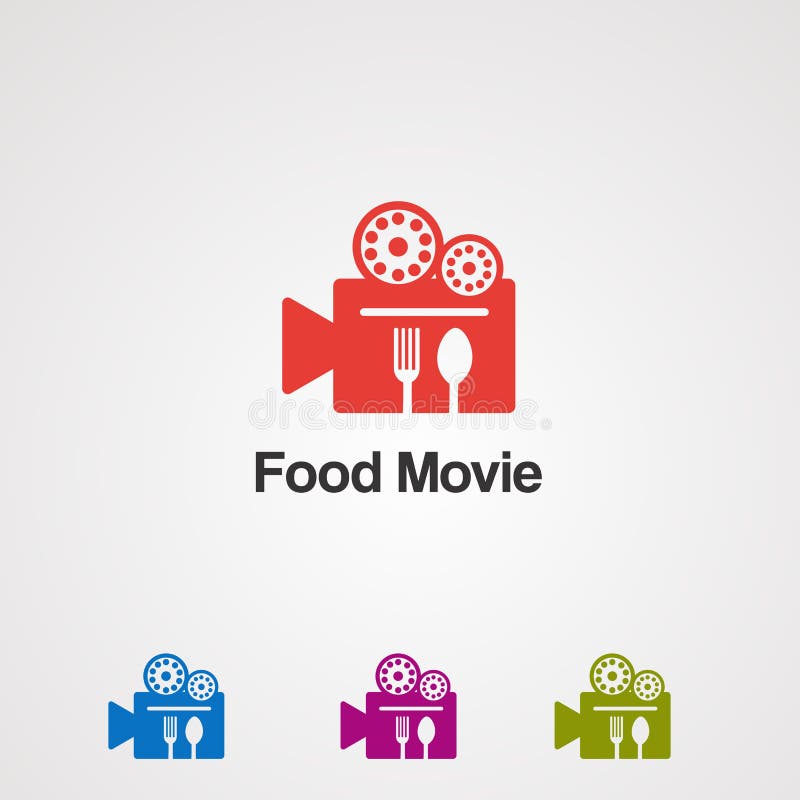 Food Studio with Colorful Digital Concept Logo Vector, Icon, Element ...