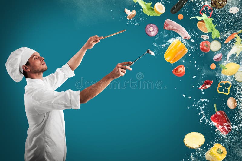 Melody in cooking stock image. Image of chicory, chef - 45107949