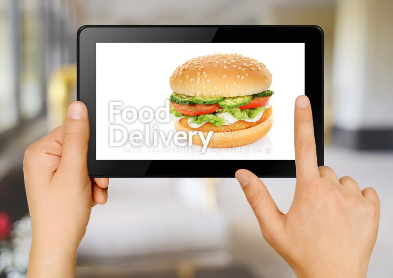 Online Food Ordering Concept Stock Image - Image of ordering, cafe ...