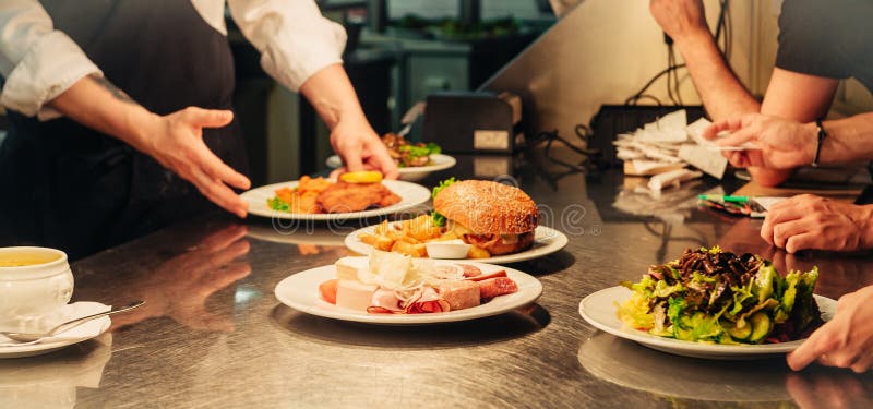 Food Orders on the Kitchen Table Stock Image - Image of orders, clean ...