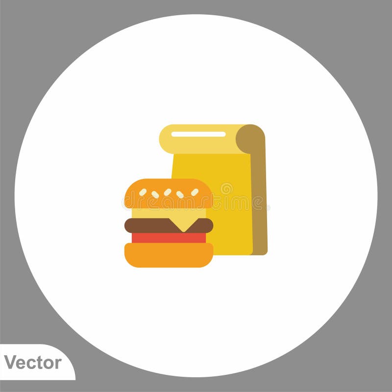 Food Pack Vector Icon Sign Symbol Stock Vector - Illustration of ...