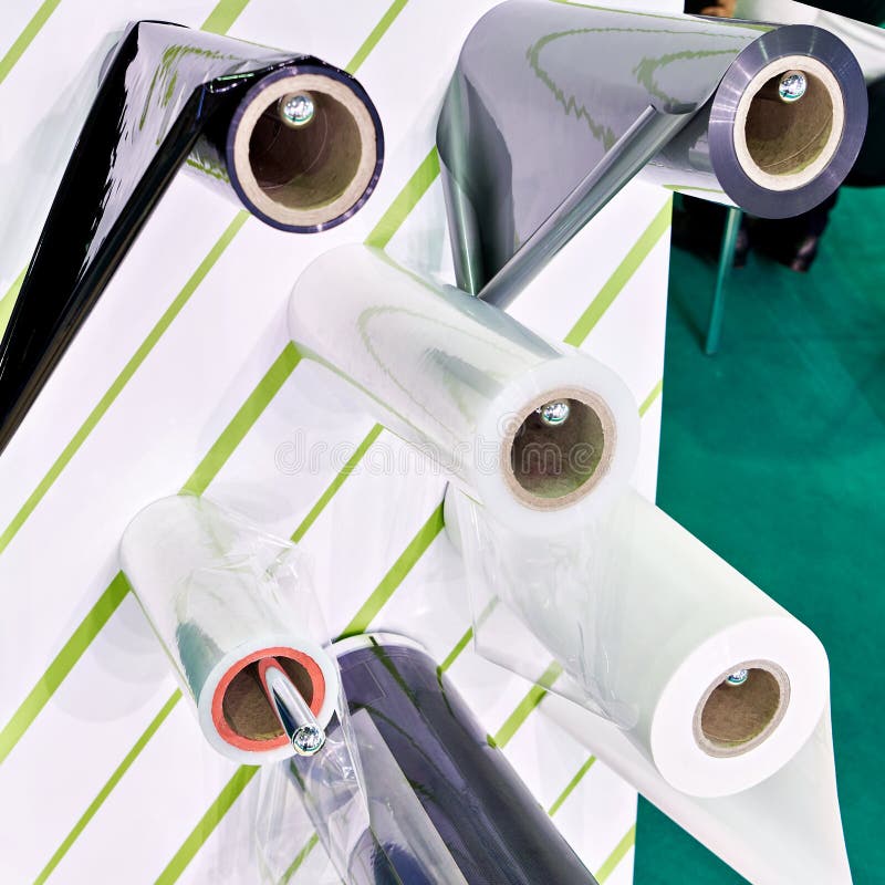 Food Packaging Film in Store Stock Image - Image of industry, food ...