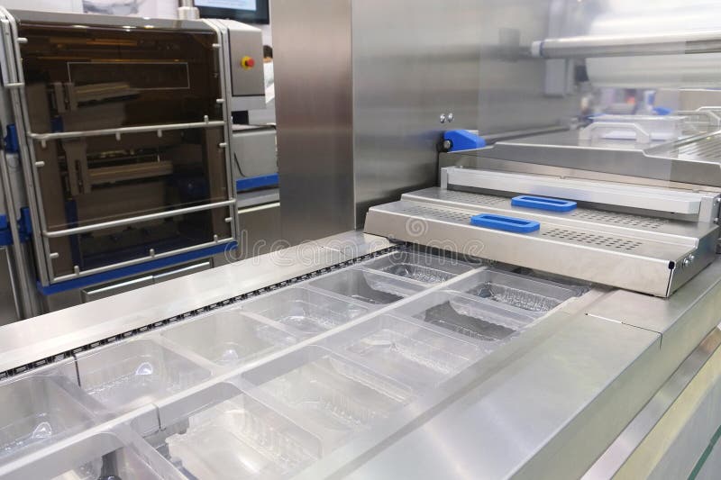 Food Packing Industry Equipment Stock Image - Image of polyethylene ...
