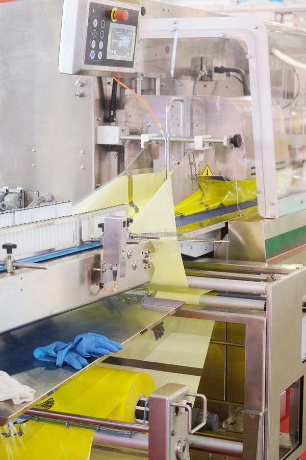 Food Packing Industry Equipment Stock Image - Image of film, industrial ...