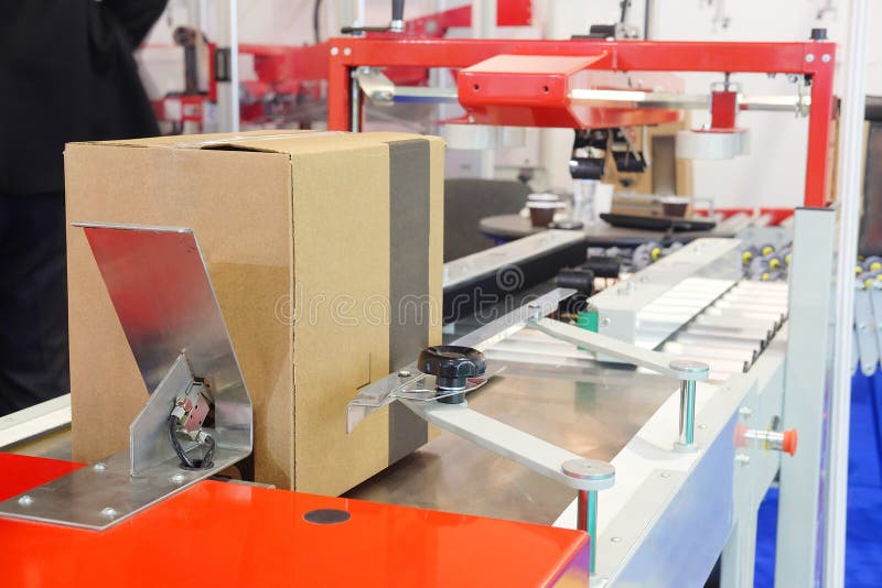 Food Packing Industry Equipment Stock Image - Image of polyethylene ...