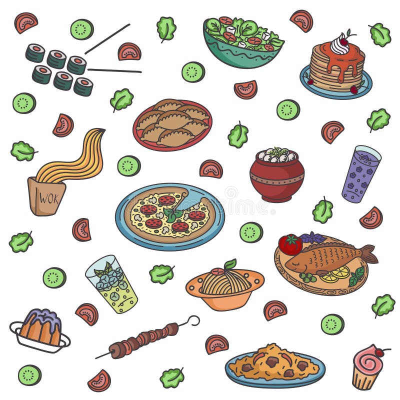 World Cuisines Stock Illustrations – 30 World Cuisines Stock ...