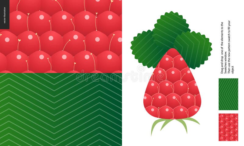 Raspberry Vector Seamless Patterns Stock Illustrations – 171 Raspberry ...
