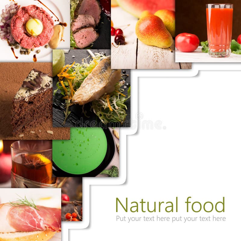 Food photo collage stock image. Image of beef, dish, bread - 62207543