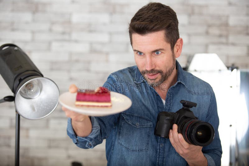 Food photographer at work stock image. Image of sugar - 324570231