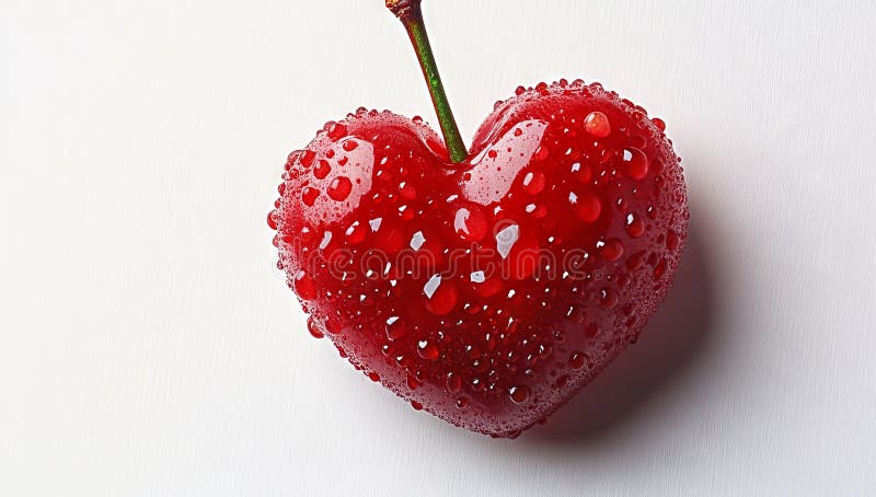 In a Food Photography Studio, Fresh Red Cherries are Styled in a ...