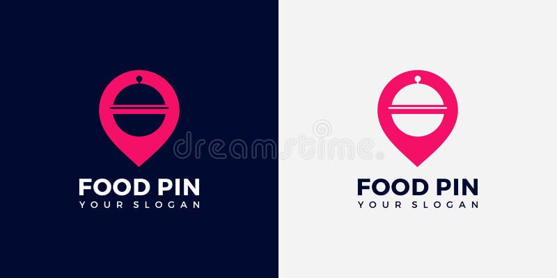 Food Pin Logo Vector Premium Stock Vector - Illustration of bake ...