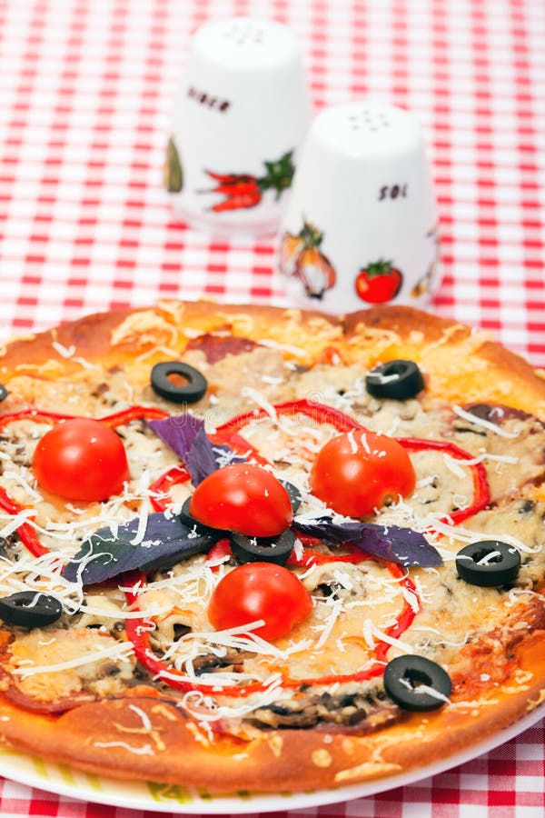 Food - pizza stock photo. Image of edible, baked, portion - 19137778