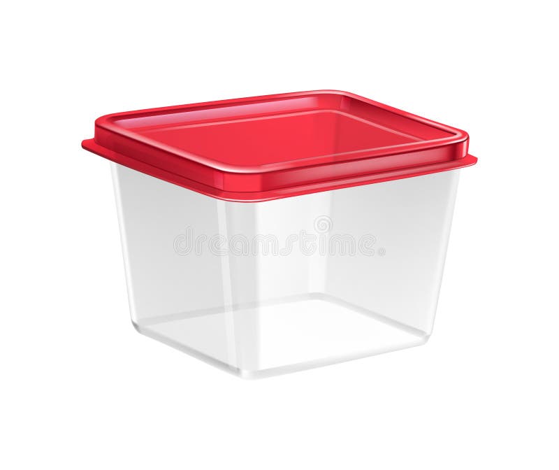 Food Plastic Container Composition Stock Vector - Illustration of ...