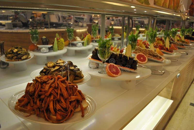 Food on a Plate in a Restaurant Stock Photo - Image of restaurant ...