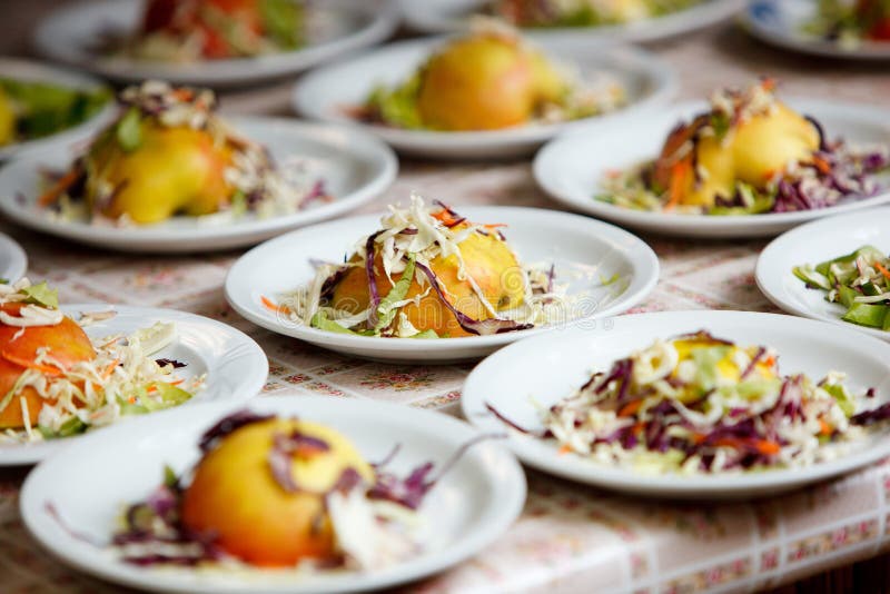 Food on the plate stock image. Image of vegetable, arrangement - 53435205