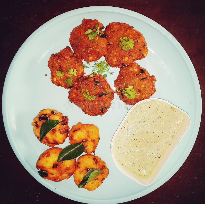 Food in plate stock image. Image of food, vada, plate - 136142579