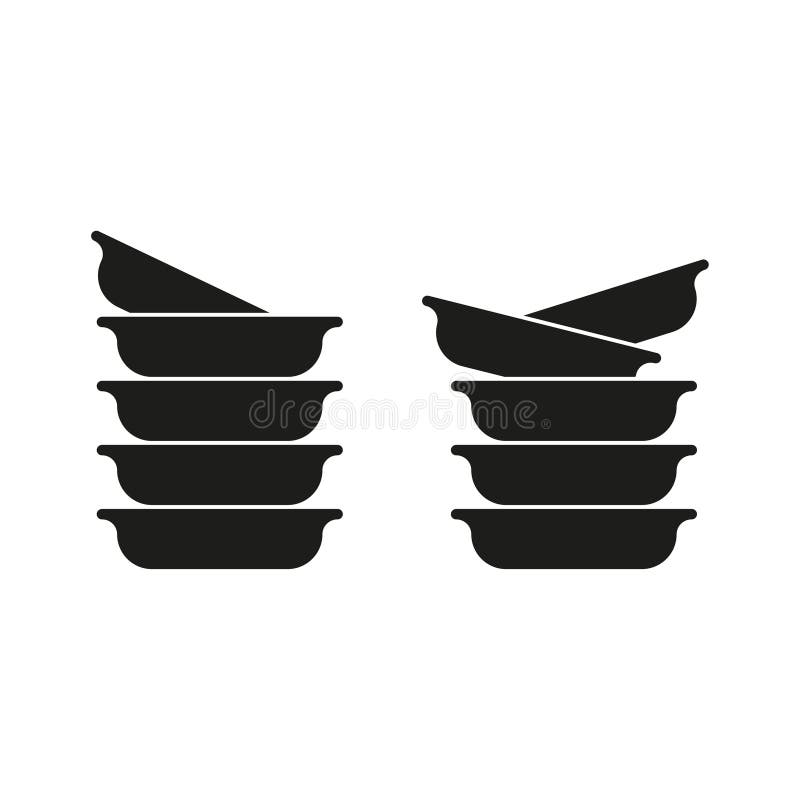 Food Plates Stack Icon. Vector Illustration. Stock Image Stock Vector ...