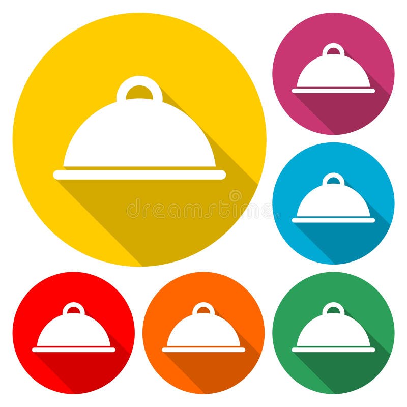 Food Platter Serving Sign Icon Stock Vector - Illustration of icon ...