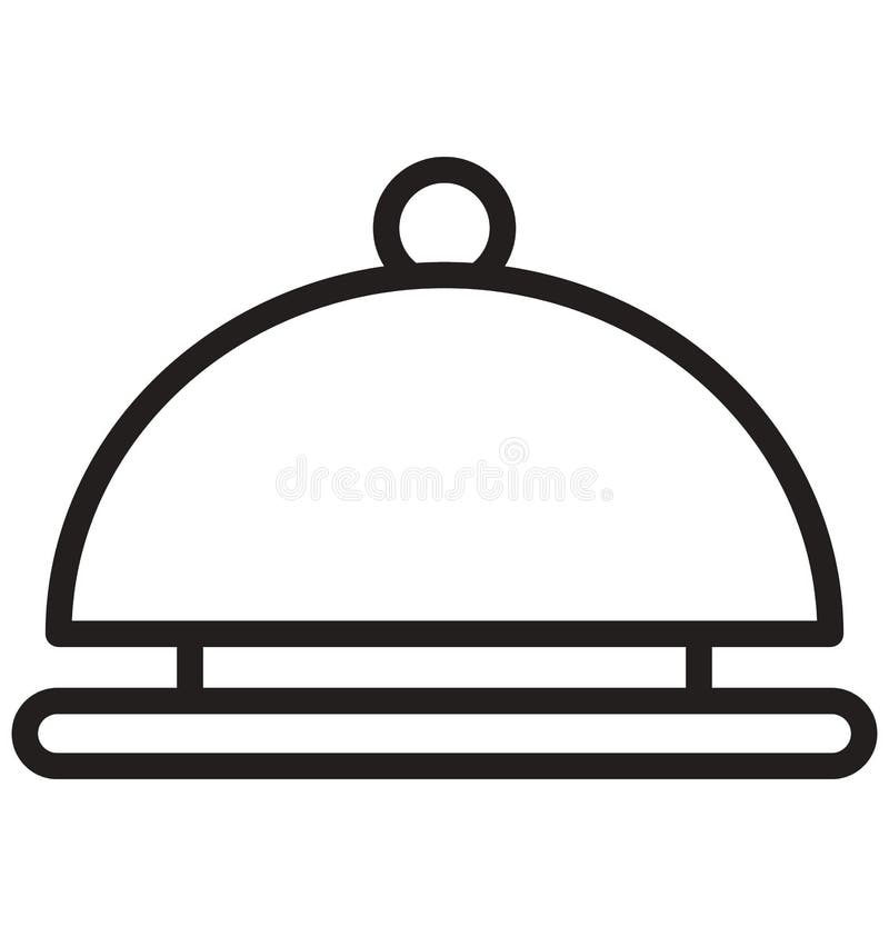 Food Platter Vector Icon Which Can Be Easily Modified or Edit Stock ...