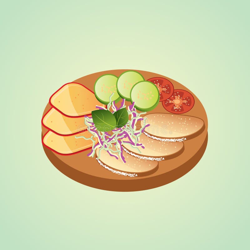 Food Platters Stock Illustrations – 86 Food Platters Stock ...