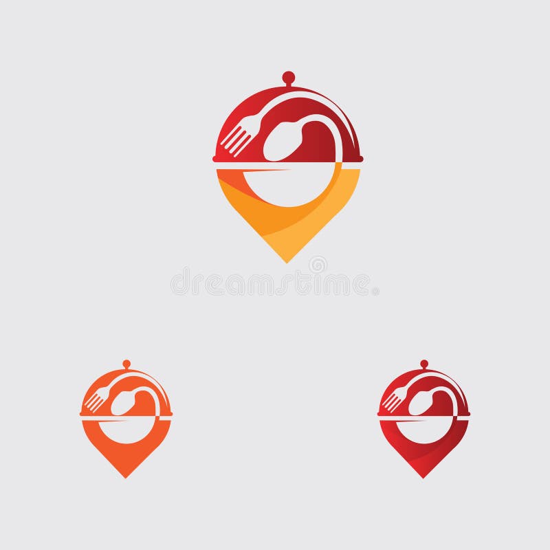 Food Point Logo Designs Concept Vector, Restaurant Logo Designs ...