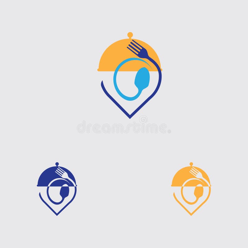 Food Point Logo Designs Concept Vector, Restaurant Logo Designs ...
