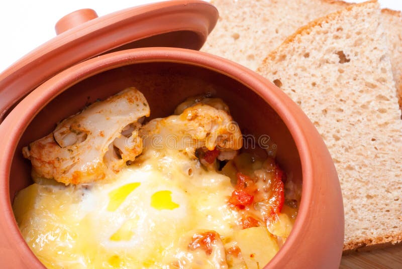 Food in pot stock photo. Image of breakfast, baked, bowl - 24309632