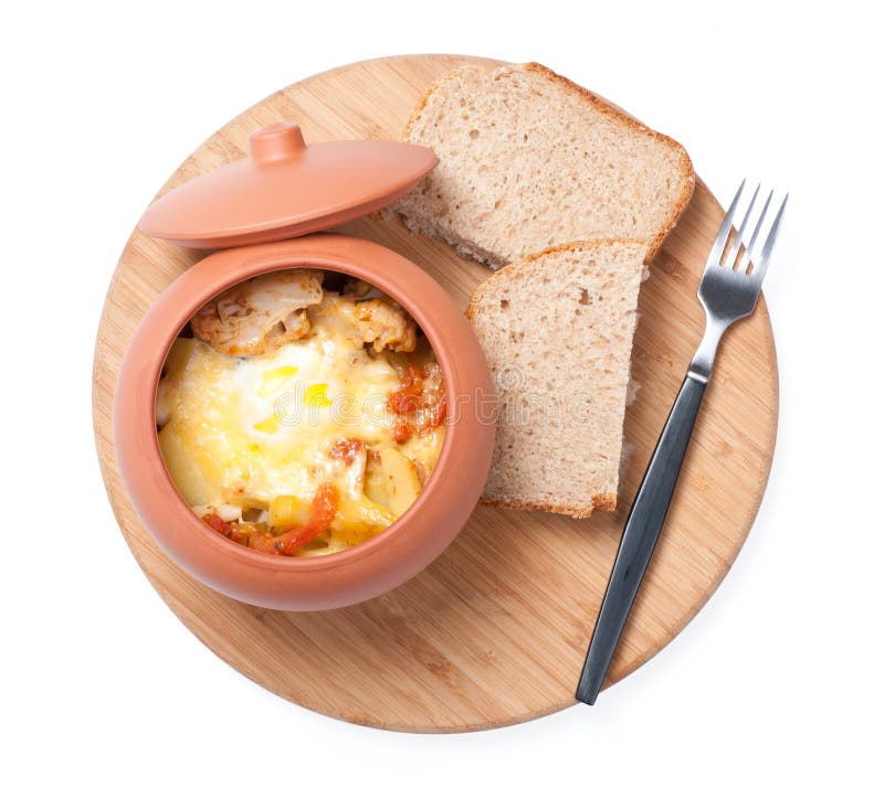 Food in pot stock photo. Image of dinner, baked, potato - 24309660