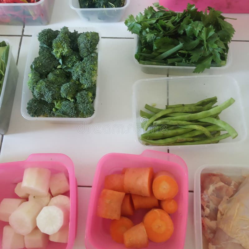 Food prep preparation meal stock photo. Image of salad - 252061524