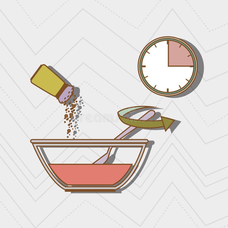 Food Preparation Instructions Design Stock Illustration - Illustration ...