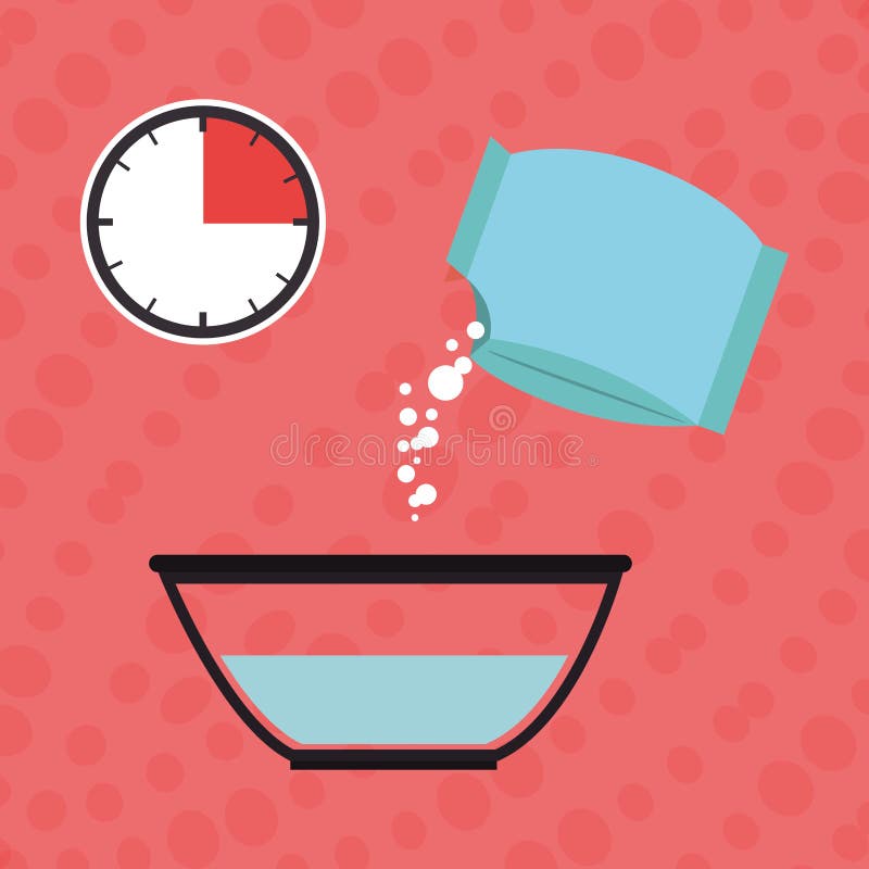 Food Preparation Instructions Design Stock Illustration - Illustration ...