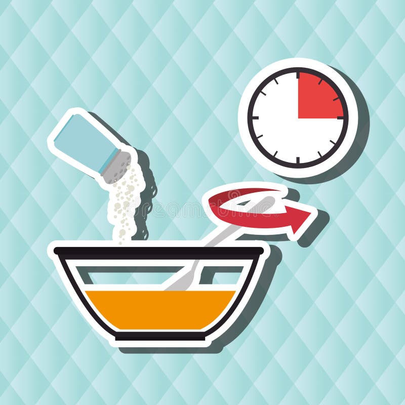 Food Preparation Instructions Design Stock Illustration - Illustration ...