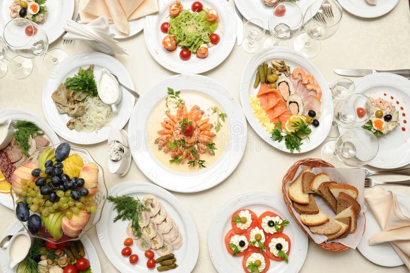 Balance Restaurant Dinner Menu Wholesome Nutrition Stock Photo - Image ...