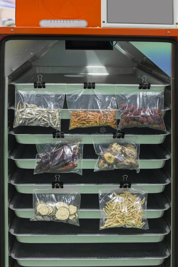 Food preservation cabinet stock image. Image of tray - 226151943