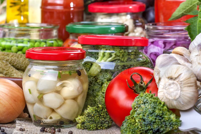 Preservation of Fruit and Vegetables Stock Image - Image of nutrition ...