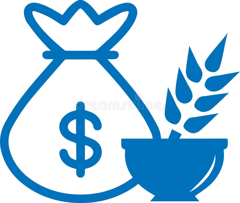 Food Price Hike Icon, Food Icon, Food Price High Blue Vector Icon Stock ...