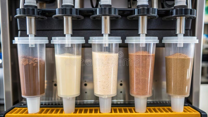 Food Printing Machine Preparing Ingredients for Printing Process Stock ...