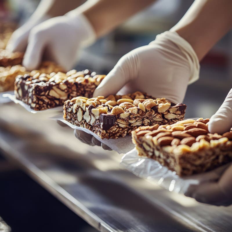 A Food Processing Facility Has Packaged Snacks on Its Production Line ...