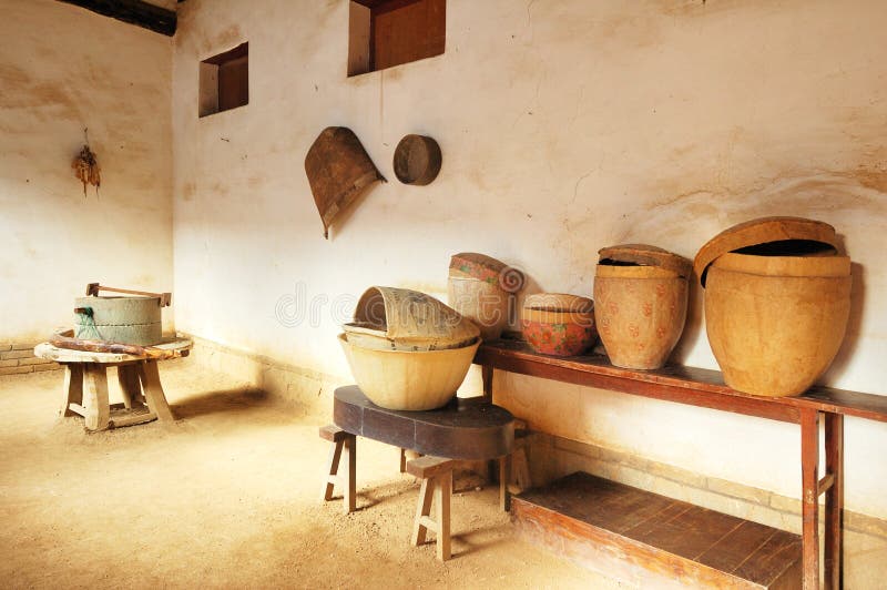 Food Processing House in the Old Farm Stock Photo - Image of range ...
