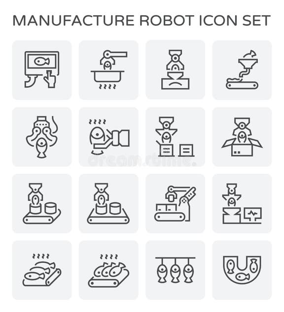 Food Processing Automation Icon Stock Illustrations – 406 Food ...