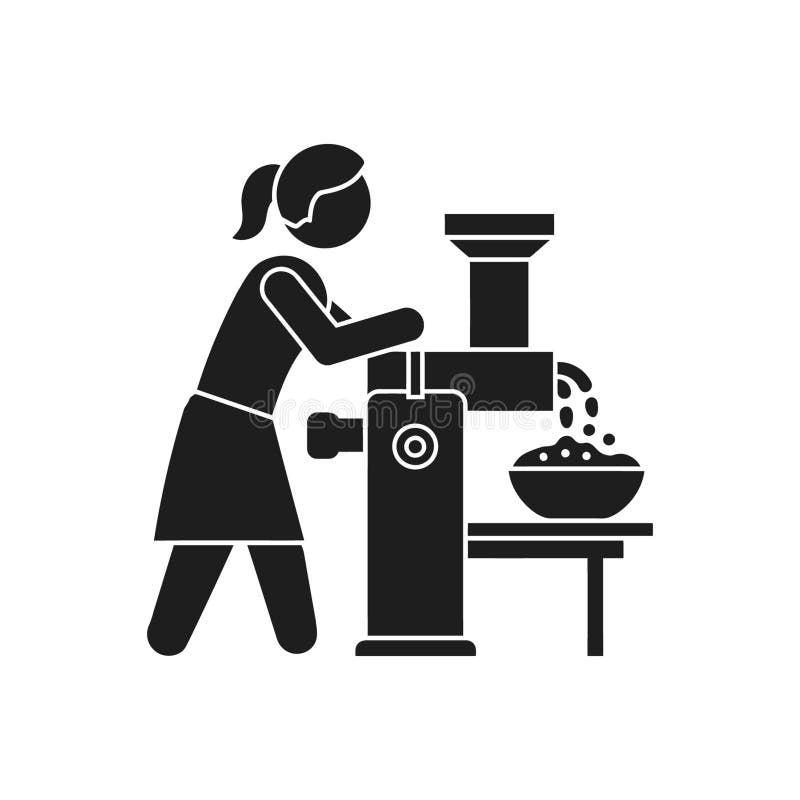 Food Processing Icon stock vector. Illustration of grinder - 361856990
