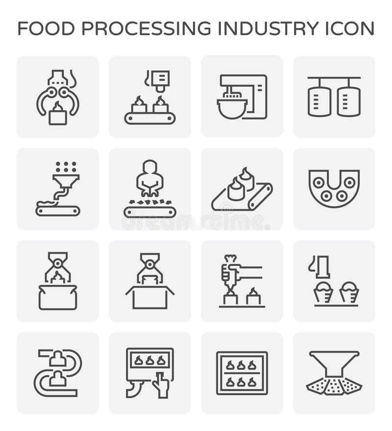 Food processing icon stock vector. Illustration of manufacturing - 91047422