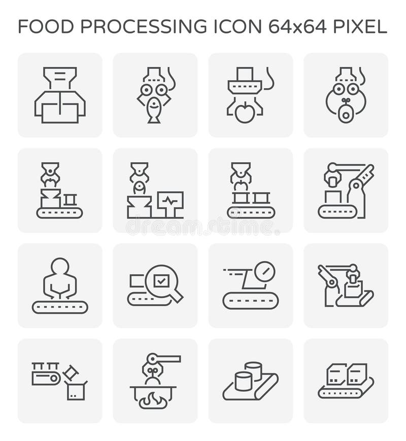 Food Processing Automation Icon Stock Illustrations – 406 Food ...